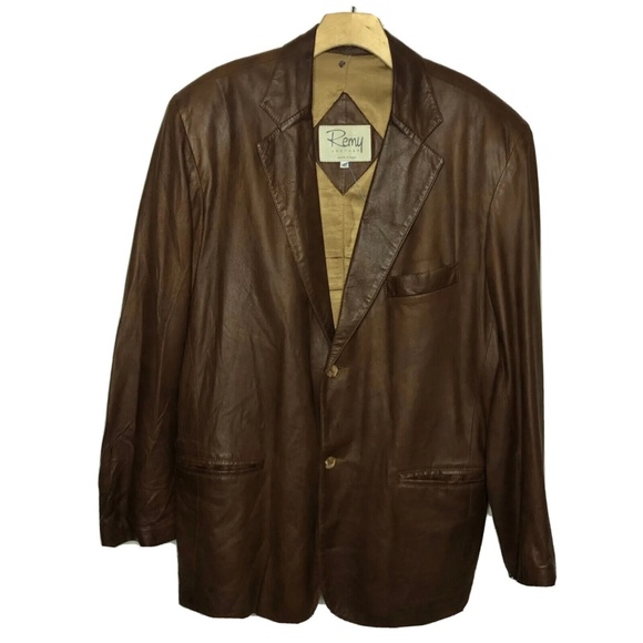 Remy Leather | Jackets & Coats | Remy Lamb Leather Jacket Sport Coat ...